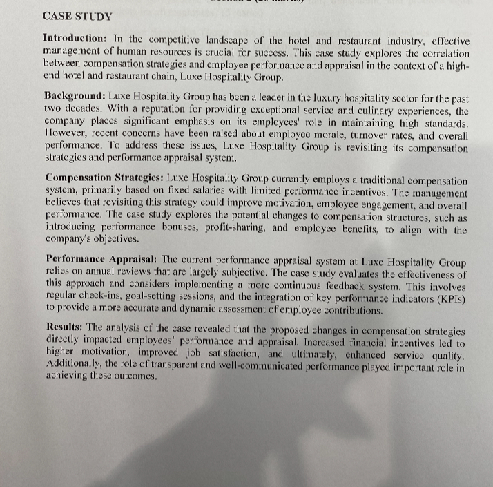 SOLVED: CASE STUDY Introduction: In the competitive landscape of the ...