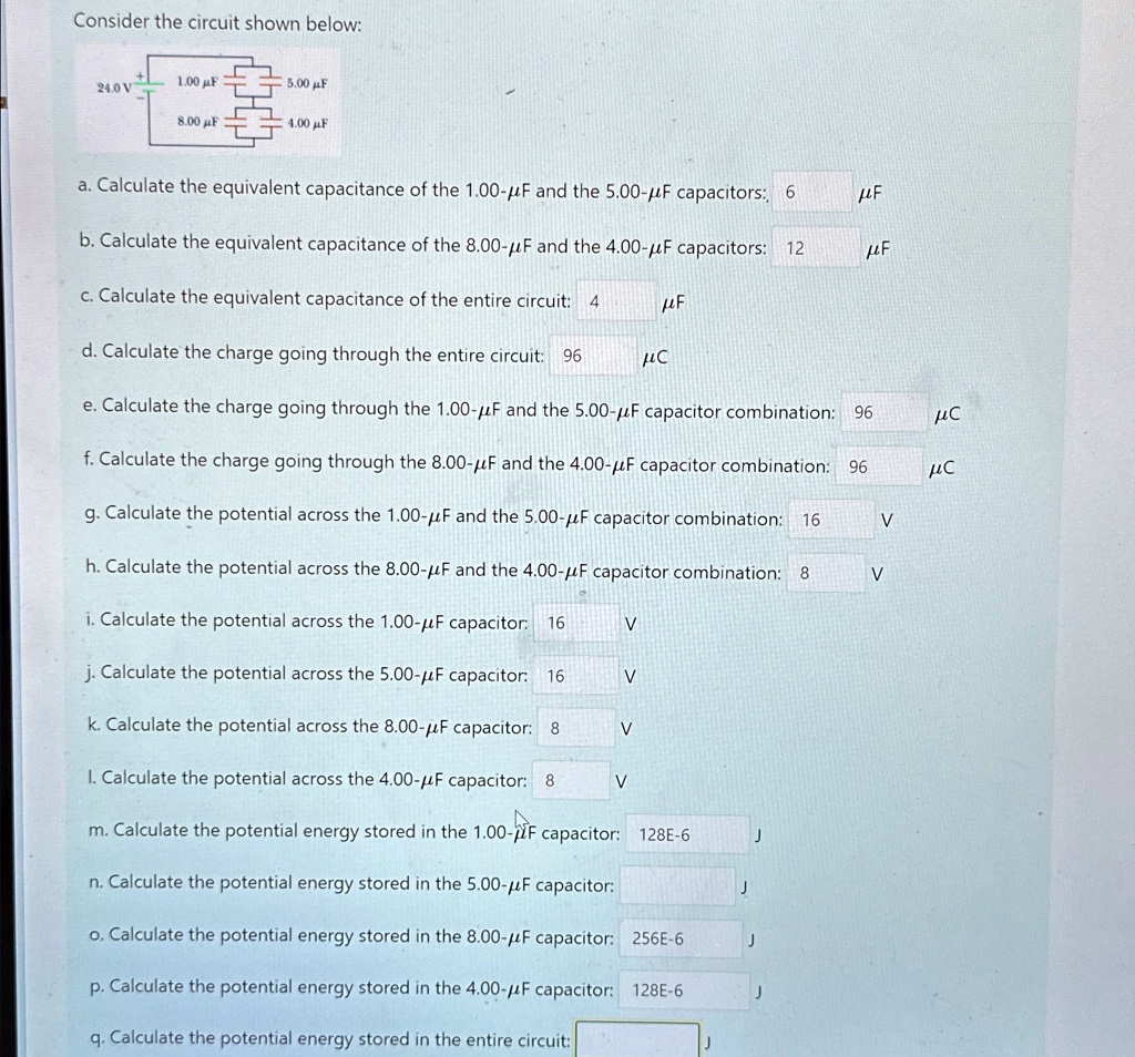 Consider the circuit shown below: a. Calculate the equivalent ...