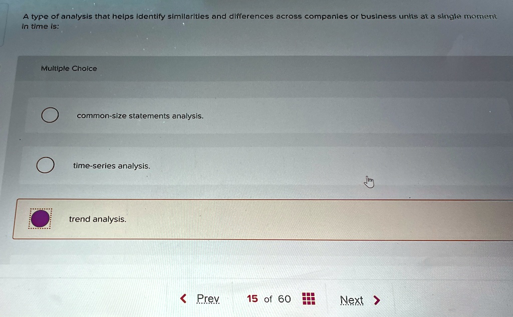 a type of analysis that helps identify similarities and differences ...