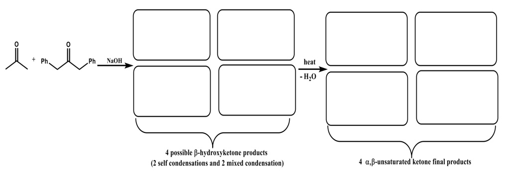 predict the possible aldol products for the following reaction draw the ...