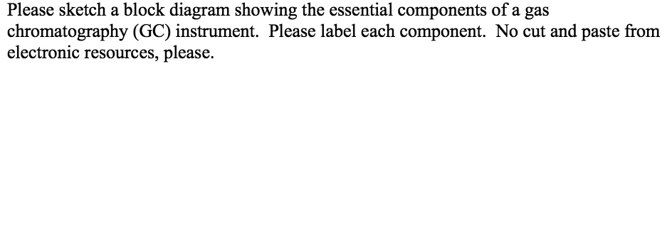 SOLVED: Please sketch a block diagram showing the essential components ...