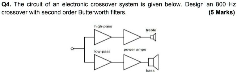 VIDEO solution: Q4. The circuit of an electronic crossover system is ...