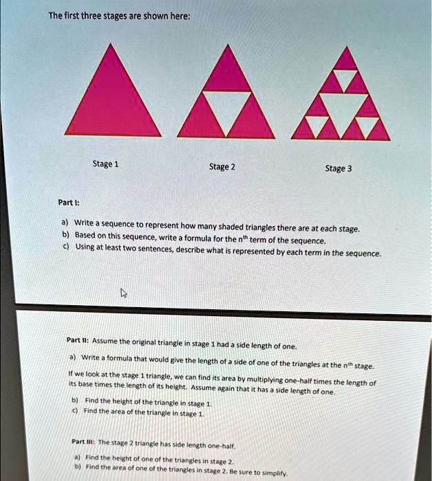 The first three stages are shown here: Stage 1 Stage 2 Stage 3 Part 1 ...