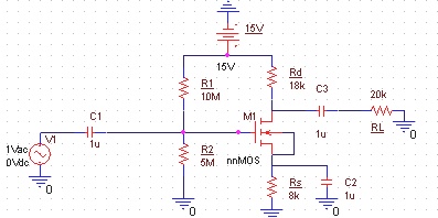 SOLVED: For the following N-MOS MOSFET amplifier circuit below (Using n ...