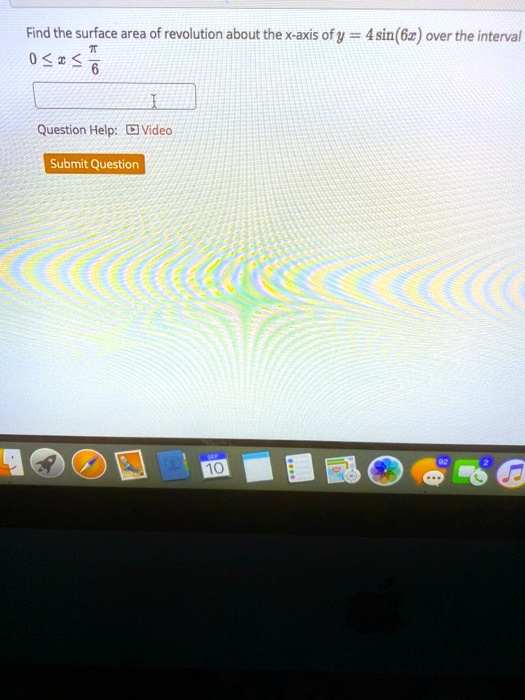 Find the surface area of revolution about the X-axis … - SolvedLib
