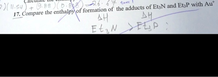 2) (11.54) + (9.88)(0.848) = 26.67 17. Compare the enthalpy of ...
