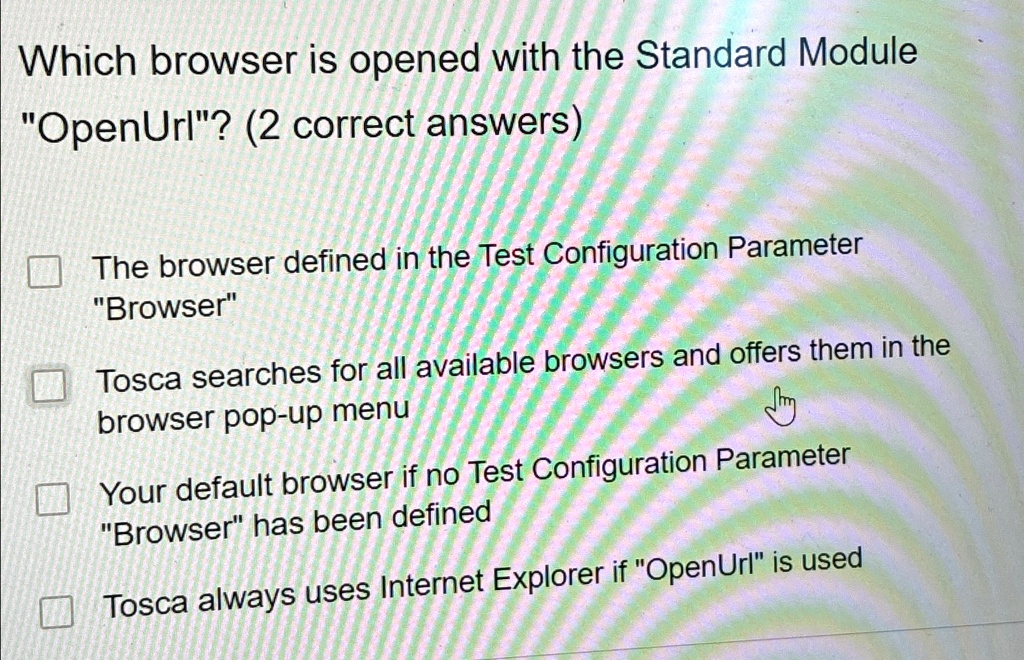 SOLVED: Which browser is opened with the Standard Module SOLVED: Which browser is opened with the Standard Module