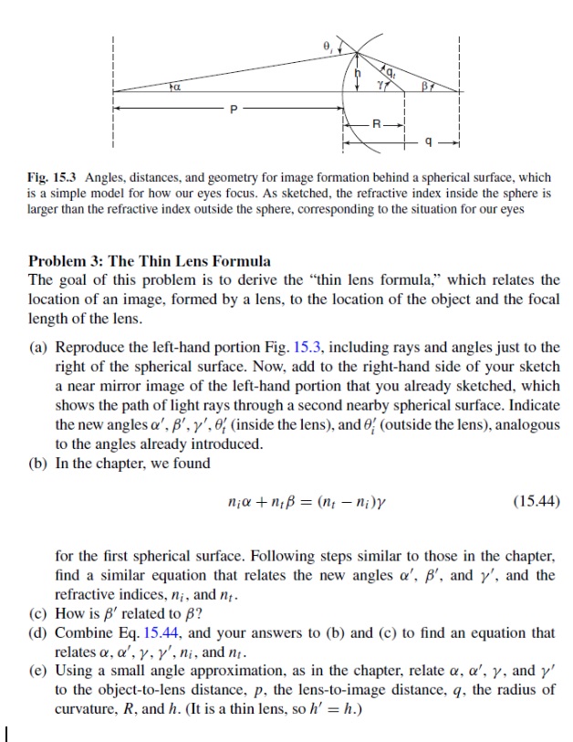 fig 153 angles distances and geometry for image formation behind a ...