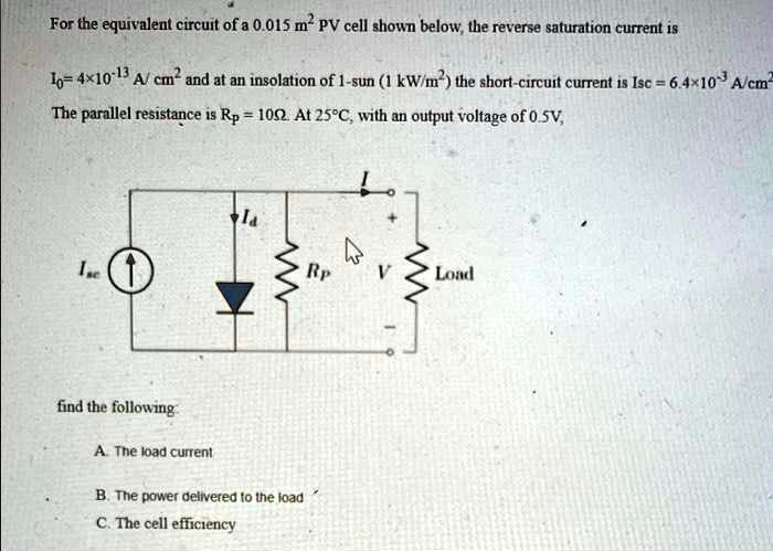 SOLVED: For the equivalent circuit of a 0.015 mV cell shown below, the ...