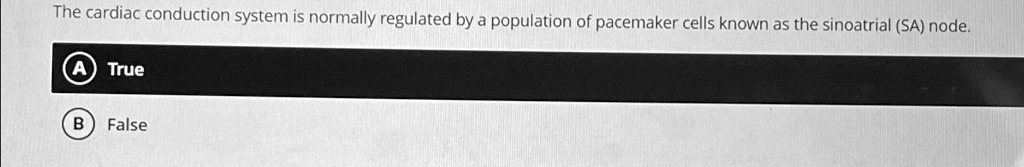 The cardiac conduction system is normally regulated by a population of pacemaker cells known as ...