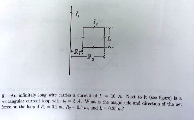VIDEO solution: Rz; Rz An infinitely long wire carries current of [ = 10 A Next to it (see ...