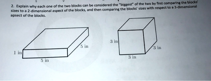SOLVED: can be considered the 'biggest" of the two by first comparing ...