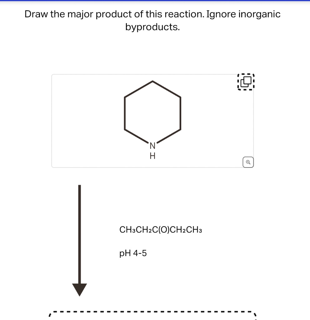 SOLVED: Draw the major product of this reaction. Ignore inorganic ...