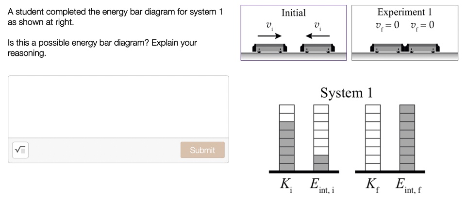 SOLVED: A student completed the energy bar diagram for system as shown ...