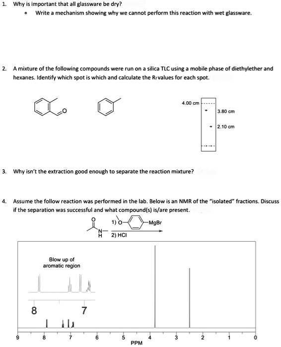 why important that all glassware be dry write mechanism showing why we ...
