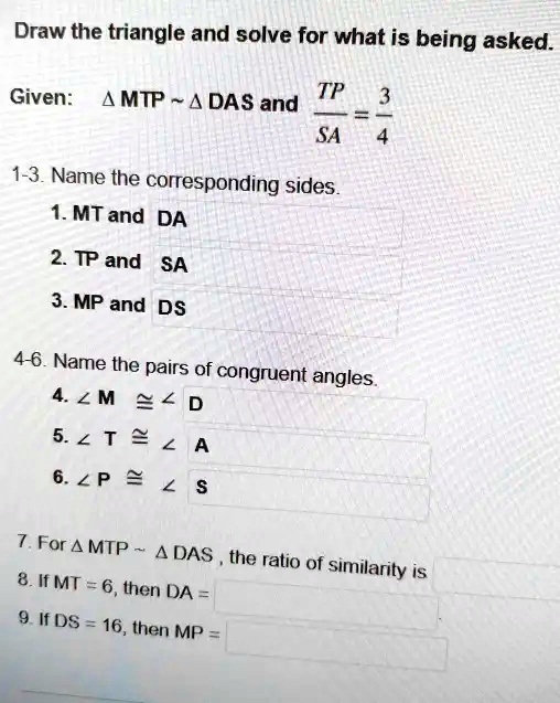 SOLVED: Text: Draw the triangle and solve for what is being asked ...