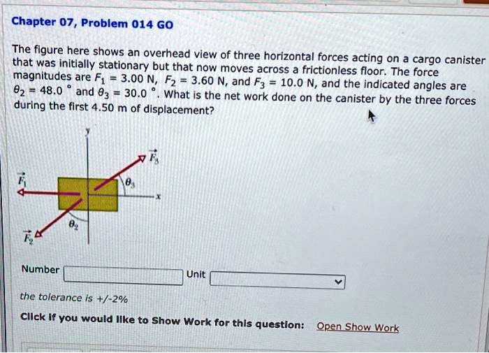 SOLVED:Chapter 07 , Problem 014 GO The figure here shows an overhead view of three horizontal ...