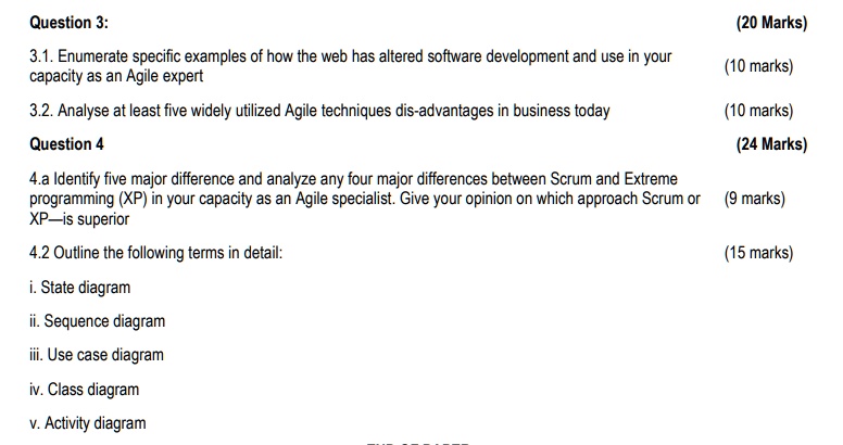 question 3 20 marks 31 enumerate specific examples of how the web has ...