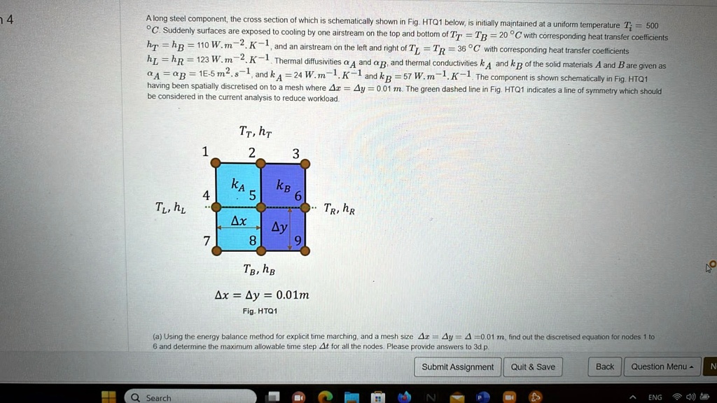 A long steel component, the cross section of which is schematically ...
