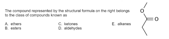 SOLVED: The compound represented by the structural formula on the right ...