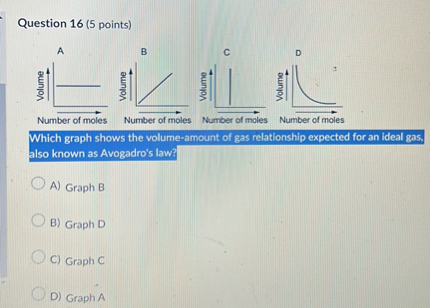 SOLVED: Question 16 (5 points) A B c Number of moles 0 Number of moles ...