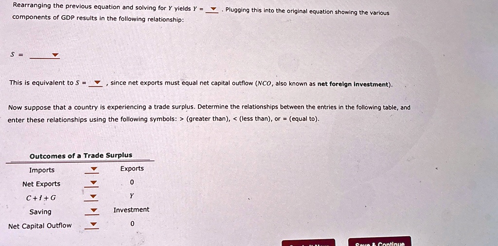 rearranging the previous equation and solving for y yields y ...
