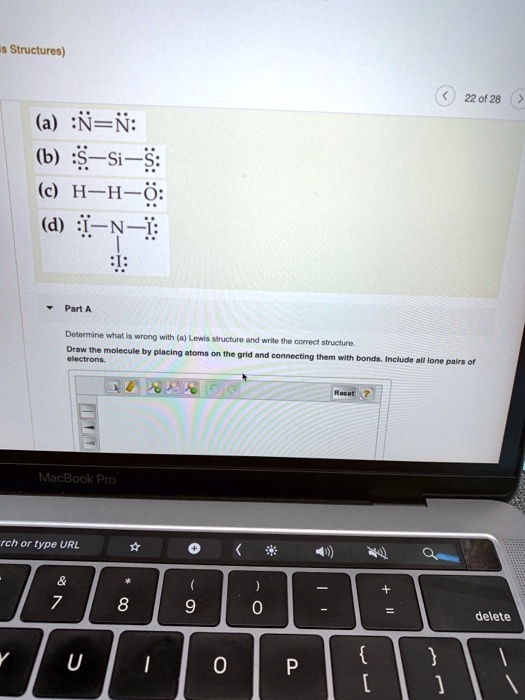 Solved Determine What Is Wrong With The Lewis Structure And Write The