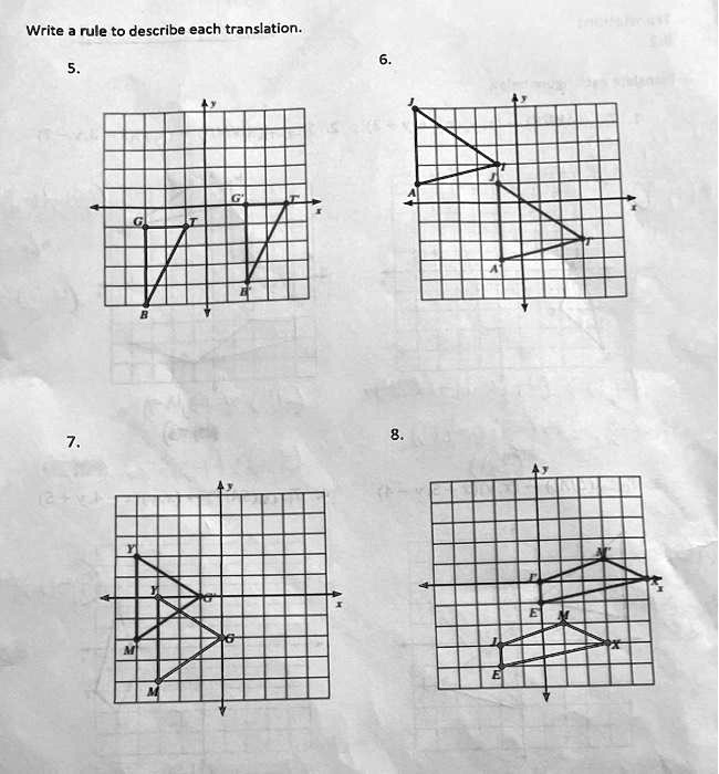 SOLVED: Write rule to describe each translation.