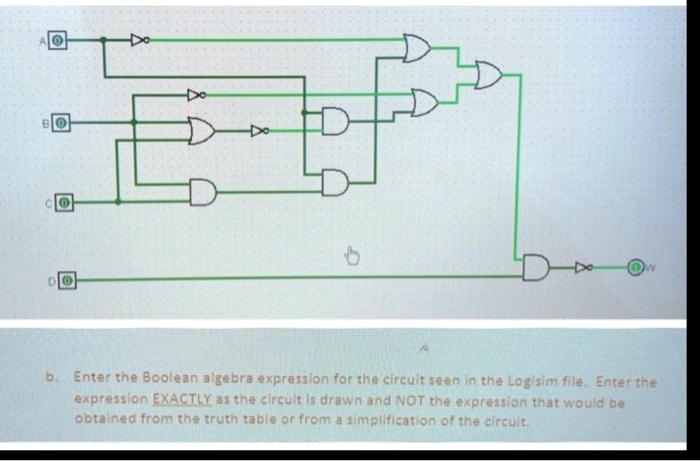 Video Solution Enter The Boolean Algebra Expression For The Circuit