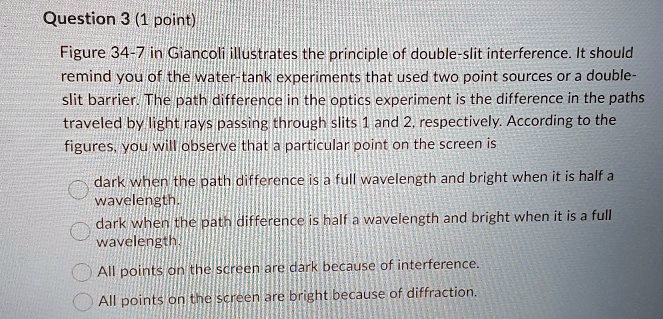 SOLVED: Question 3 (1 point) Figure 34-7 in Giancoli illustrates the ...