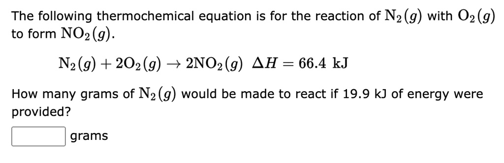 Thermochemical Equation