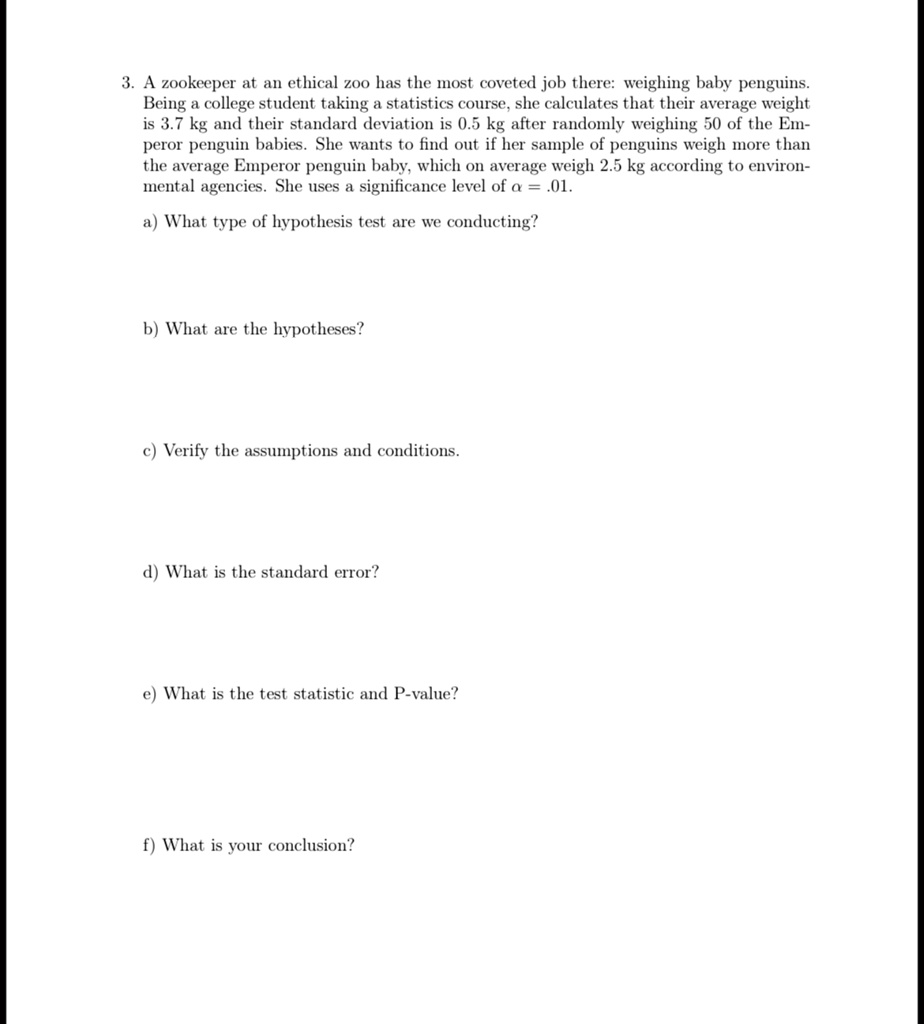 Solved A We Are Conducting A One Sample Hypothesis Test B The 1457