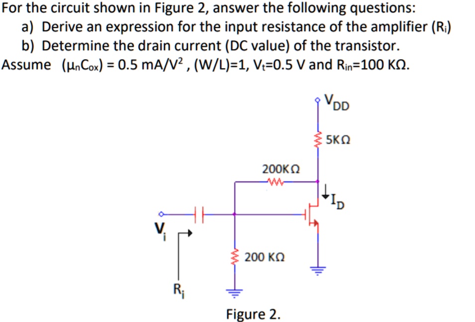SOLVED: For the circuit shown in Figure 2, answer the following questions: a) Derive an ...