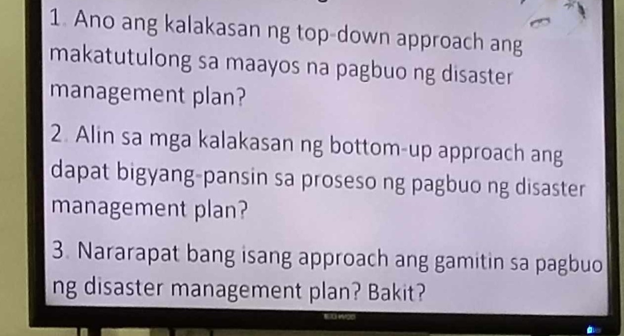 1 Ano Ang Kalakasan Ng Top Down Approach Ang Makatutulong Sa Maayos Na
