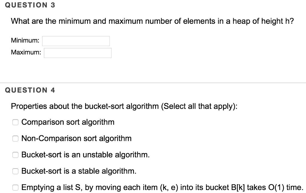 VIDEO solution: QUESTION 3 What are the minimum and maximum number of ... VIDEO solution: QUESTION 3 What are the minimum and maximum number of ...