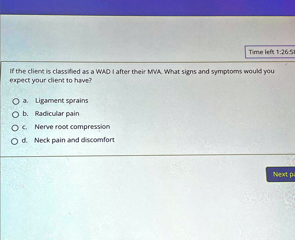 time left 1265 if the client is classified as a wad i after their mva ...