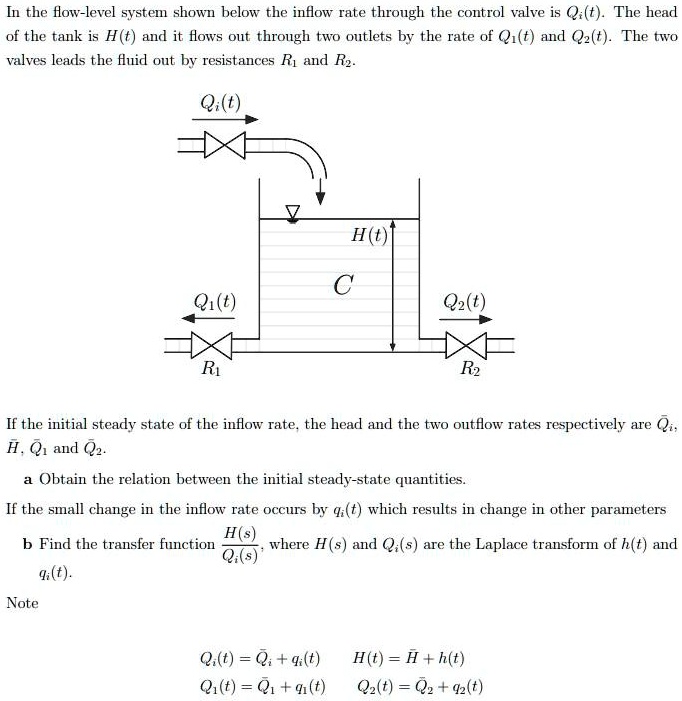 in the flow level system shown below the inflow rate through the ...