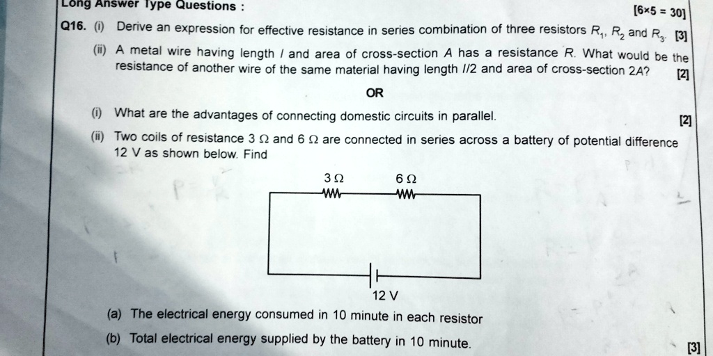 SOLVED: A metal wire with a length l and a cross-sectional area A has a resistance R. What would ...
