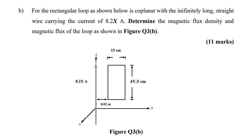 Solved X 6 Y 8 B For The Rectangular Loop As Shown Below Which Is Coplanar With The