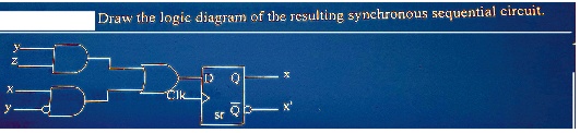 SOLVED: Draw the logic diagram of the resulting synchronous sequential circuit.