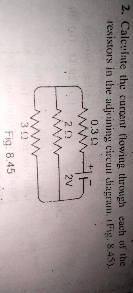 SOLVED: Calculate the current flowing through each of the resistors ... SOLVED: Calculate the current flowing through each of the resistors ...