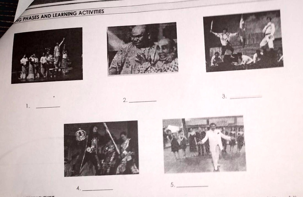 ACTIVITY 3: BEHIND THE STORY Directions: Choose the type of theatrical ...