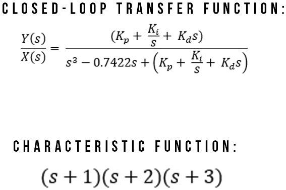 SOLVED: Write the closed-loop transfer function for your Segway in terms of Kp, KI, and KD as a ...