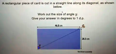 A rectangular piece of card is cut in a straight line along its ...