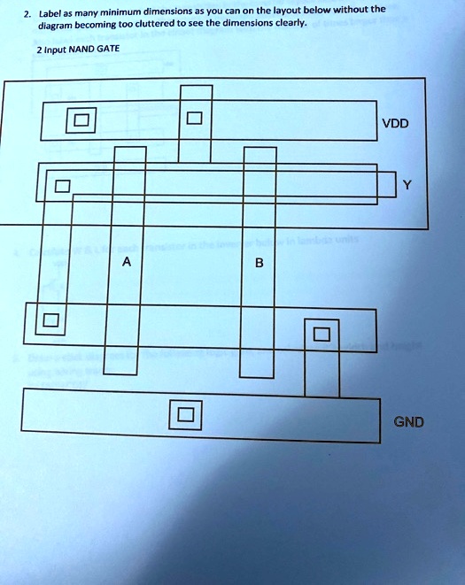 2. Label as many minimum dimensions as you can on the layout...