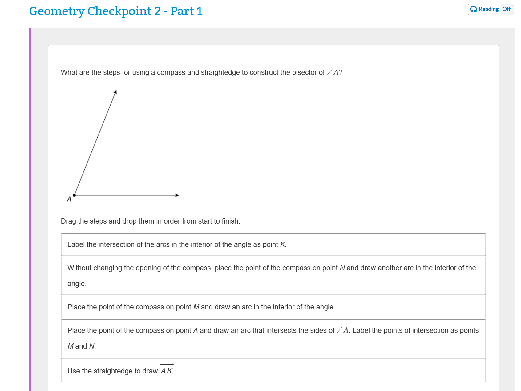 Geometry Checkpoint 2 - Part 1 Reading Off What are the steps for using ...
