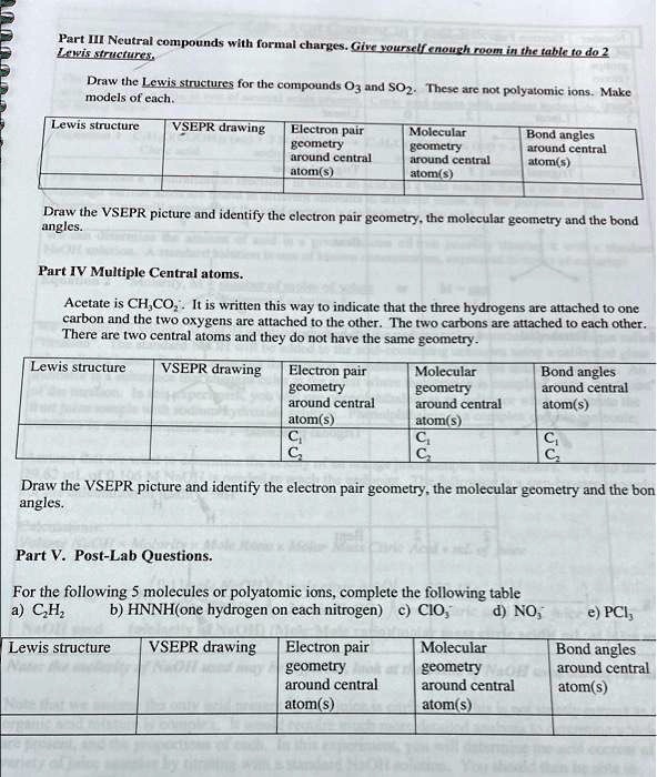 Draw the Lewis structure for the compounds O3 and SO2. These are not ...