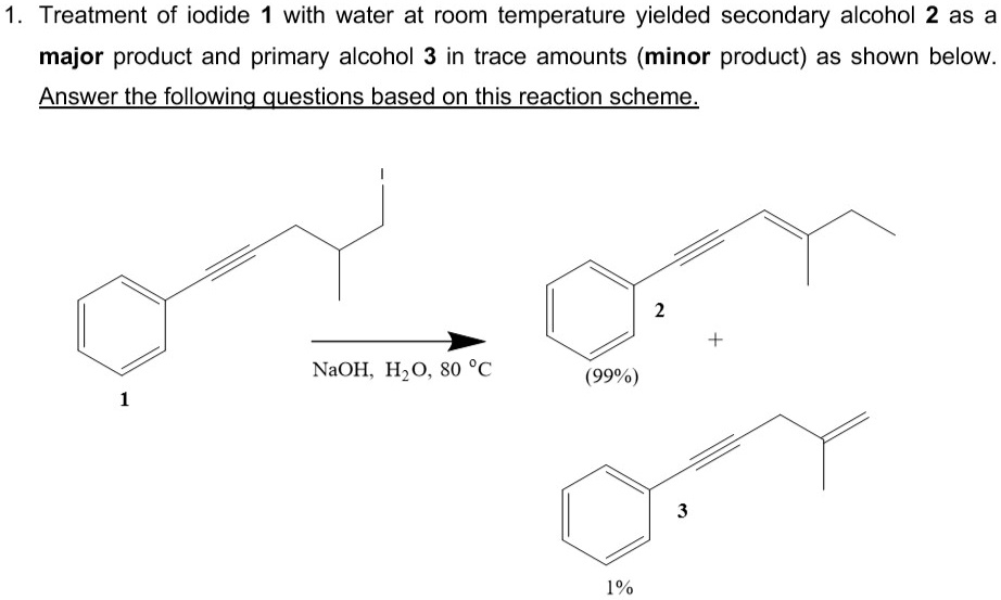 SOLVED:Treatment of iodide with water at room temperature yielded ...