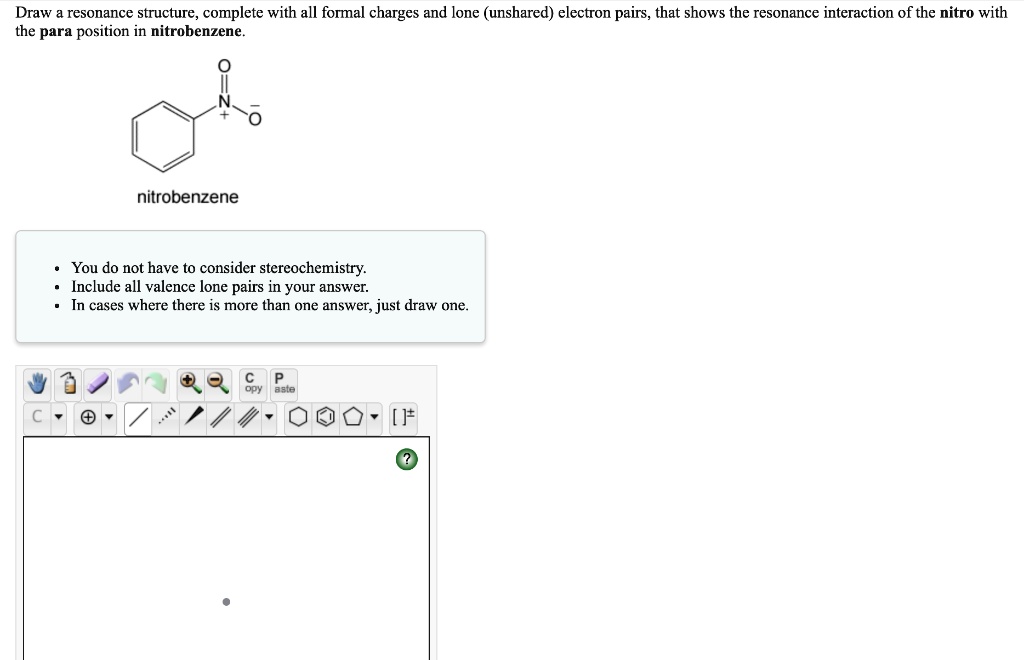 draw resonance structure complete with all formal charges and lone ...
