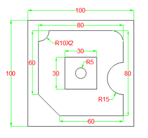 Draw the below 2D drawing using AutoCAD with dimensions, and then identify the critical points ...